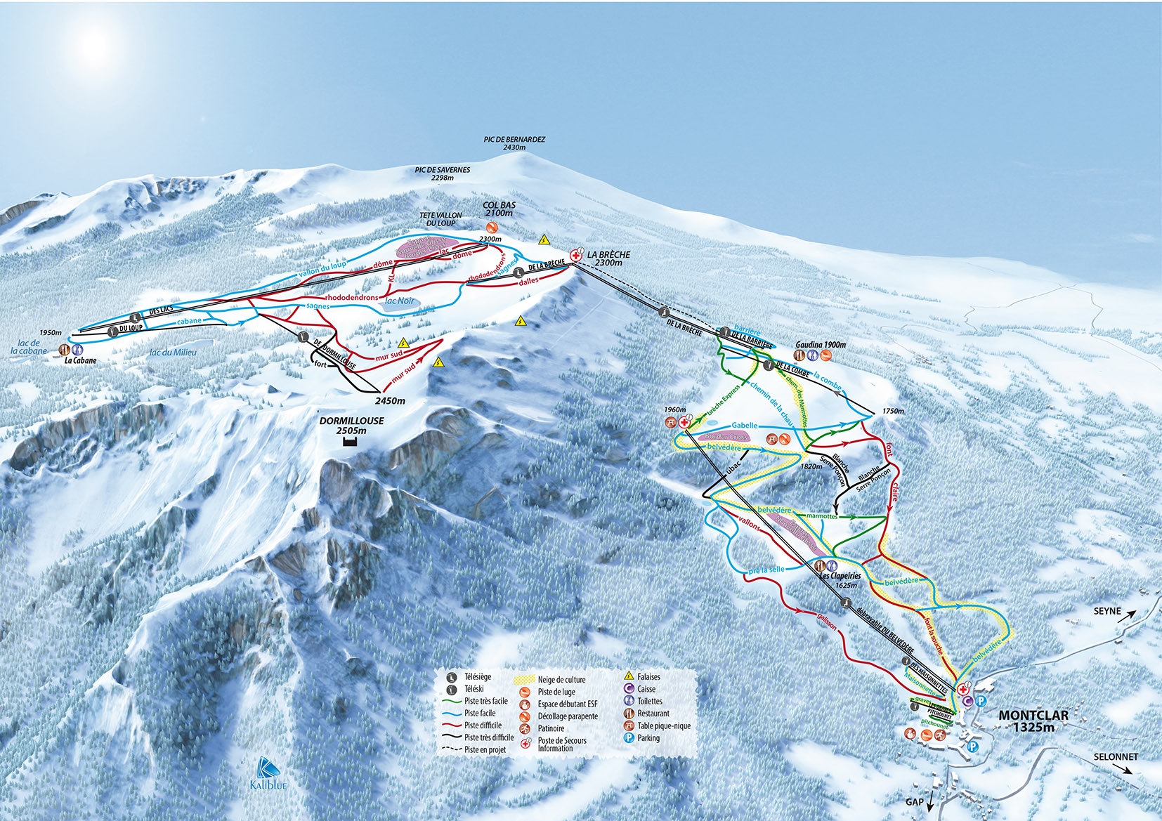 Domaine skiable - Station Montclar Les 2 Vallées